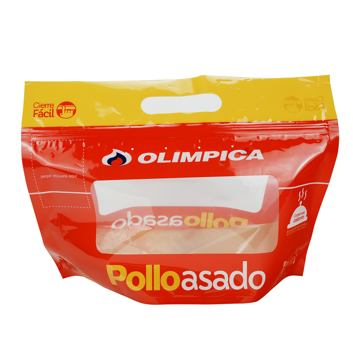 Bolsa de plástico transparente para embalaje de pollo asado con ...